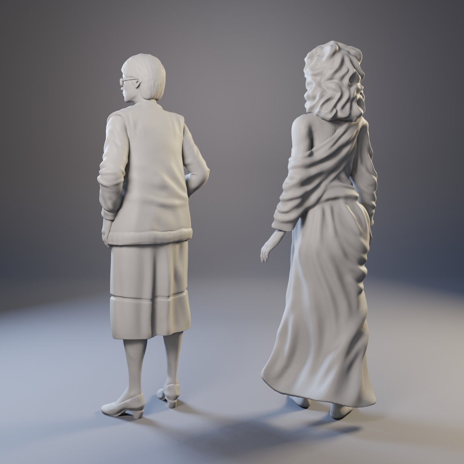 Dana and Janine from Ghostbusters 3D model 3D printable | CGTrader