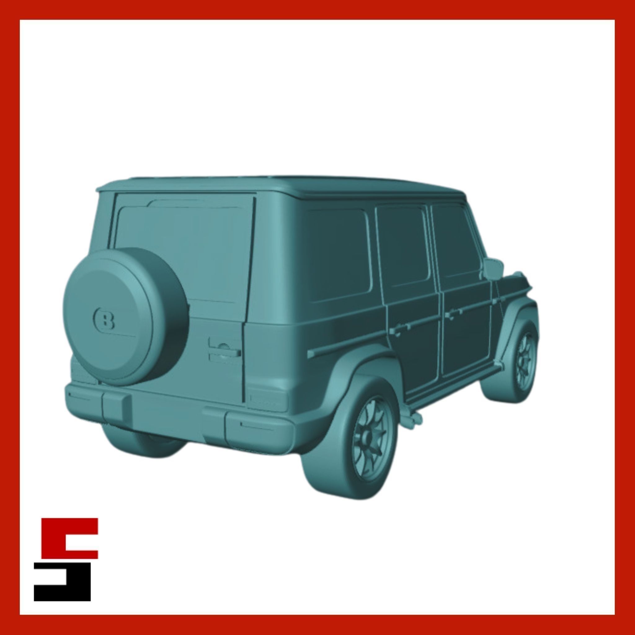 Mercedes Brabus G Class G-Wagon 3D model 3D printable | CGTrader