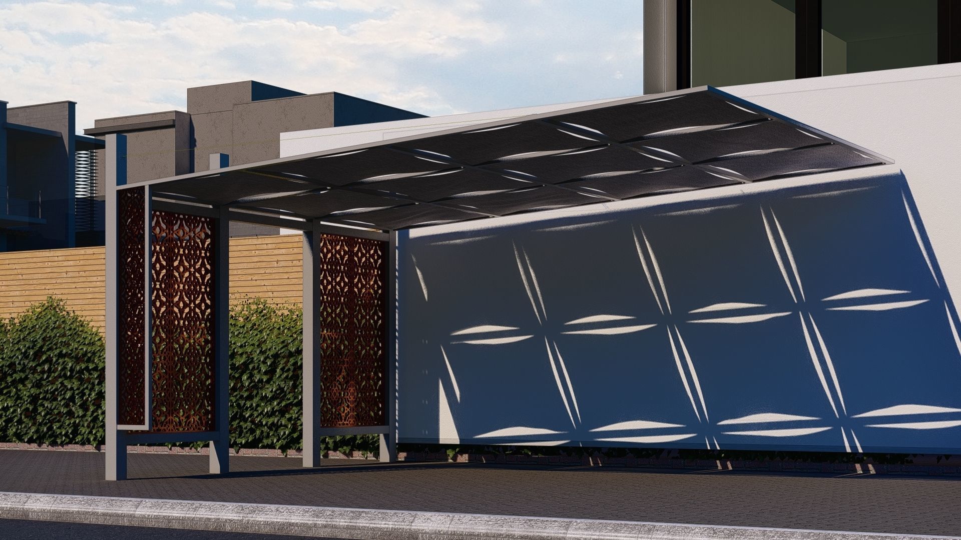 Car Shade 3D model rigged | CGTrader