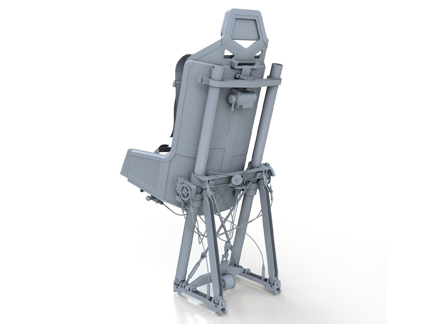 Helicopter Pilot Seat 3D model | CGTrader