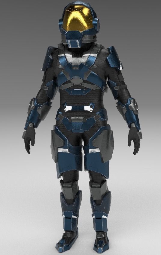 3D model Cyborg armor VR / AR / low-poly | CGTrader
