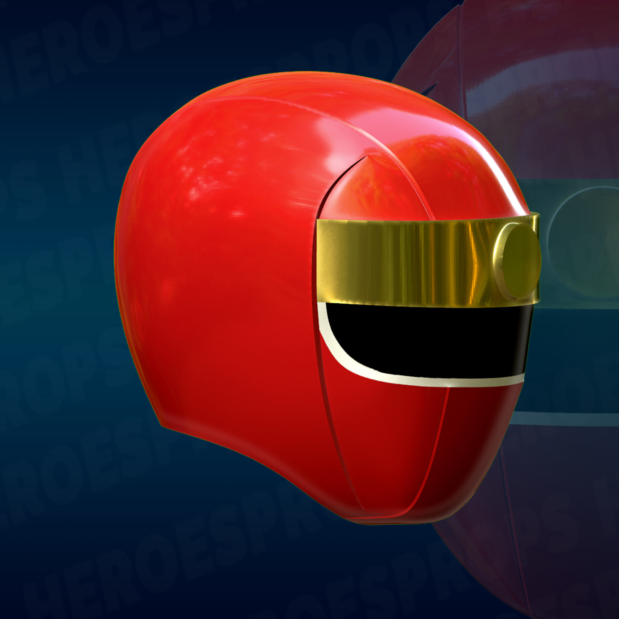 Red Kakuranger Super Sentai Helmet Cosplay for 3D printing 3D model 3D ...