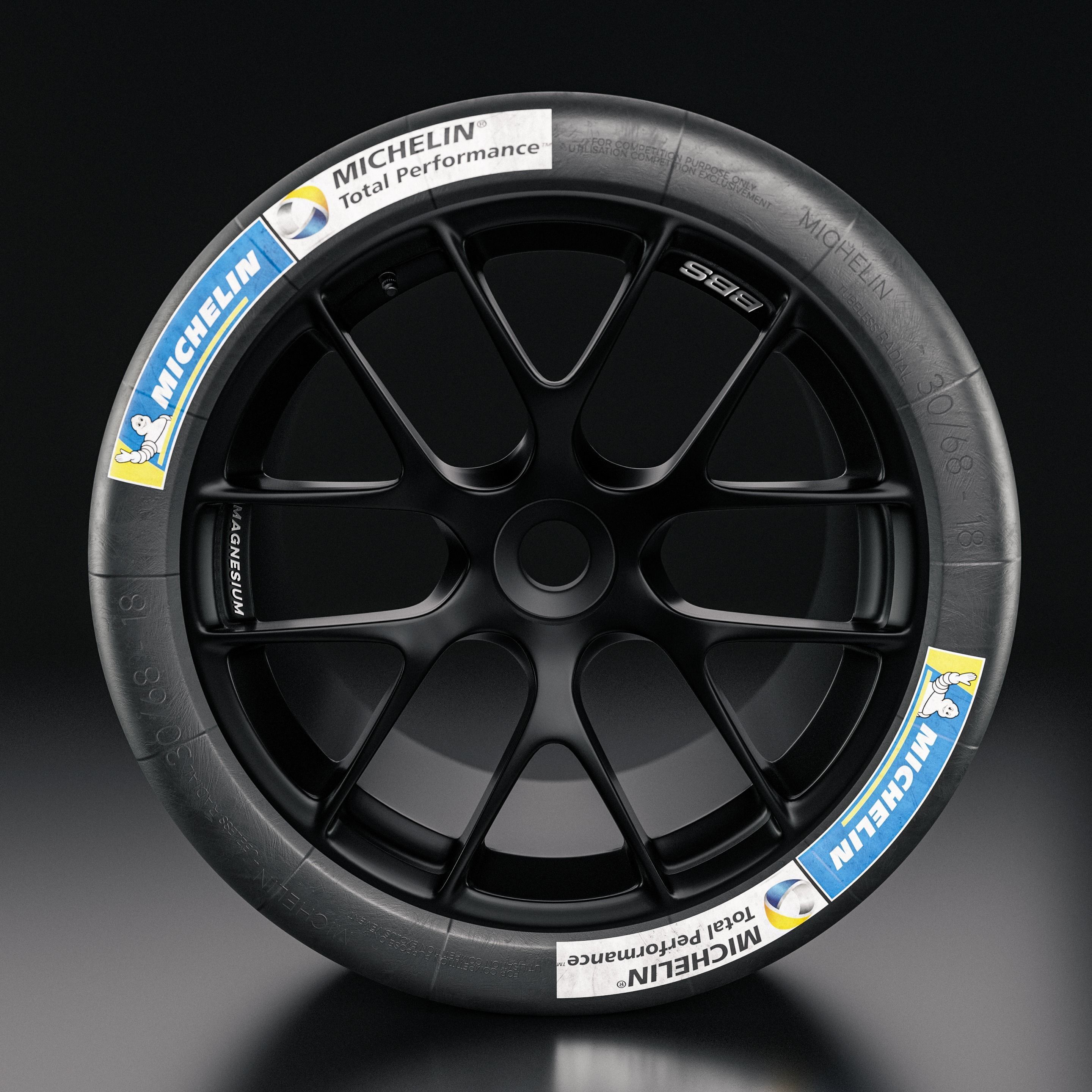 MICHELIN Racing Wheel HighPoly LowPoly 3D model | CGTrader