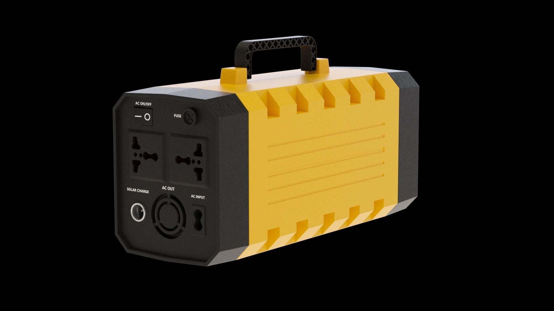 Portable Power Station 3D model | CGTrader