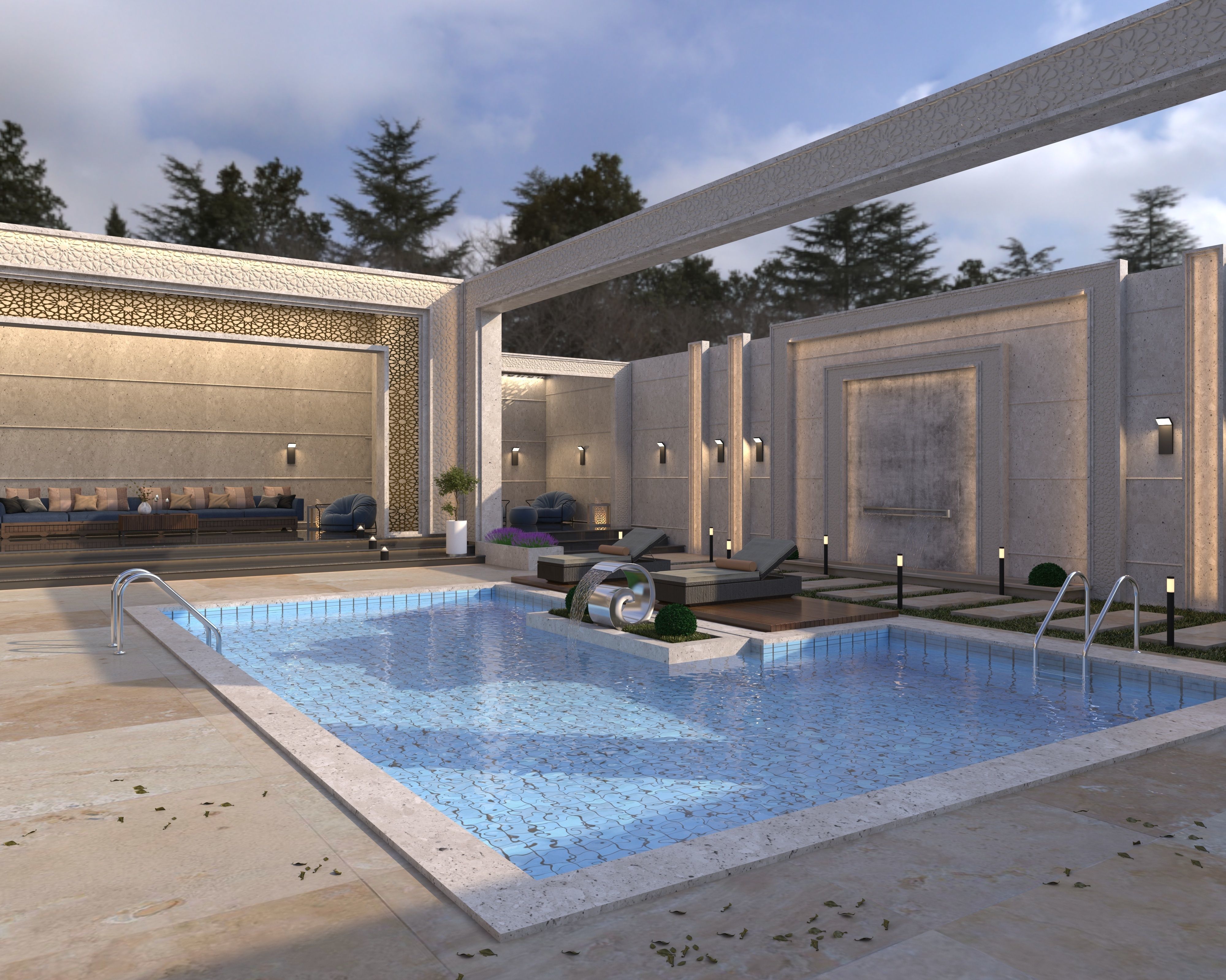 swimming pool 3D model | CGTrader