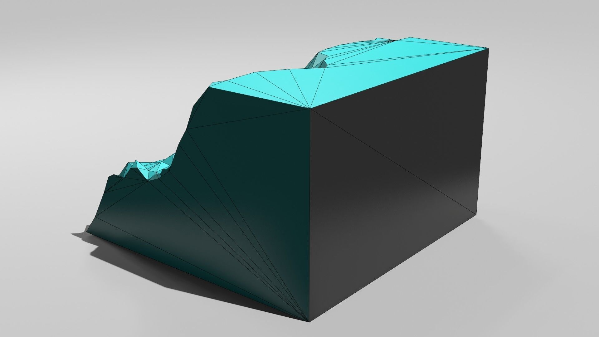 3D model Isometric Ice Cliff VR / AR / low-poly | CGTrader