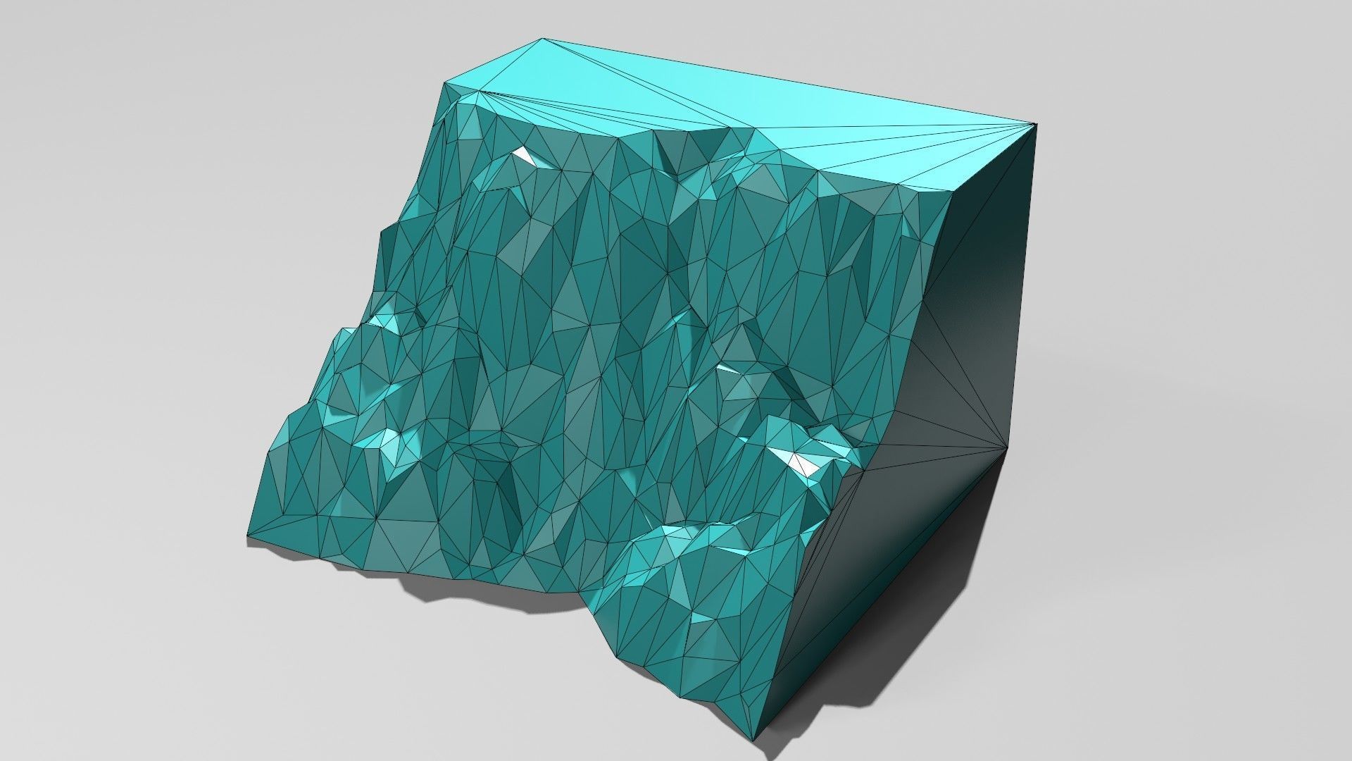 3D model Isometric Ice Cliff VR / AR / low-poly | CGTrader