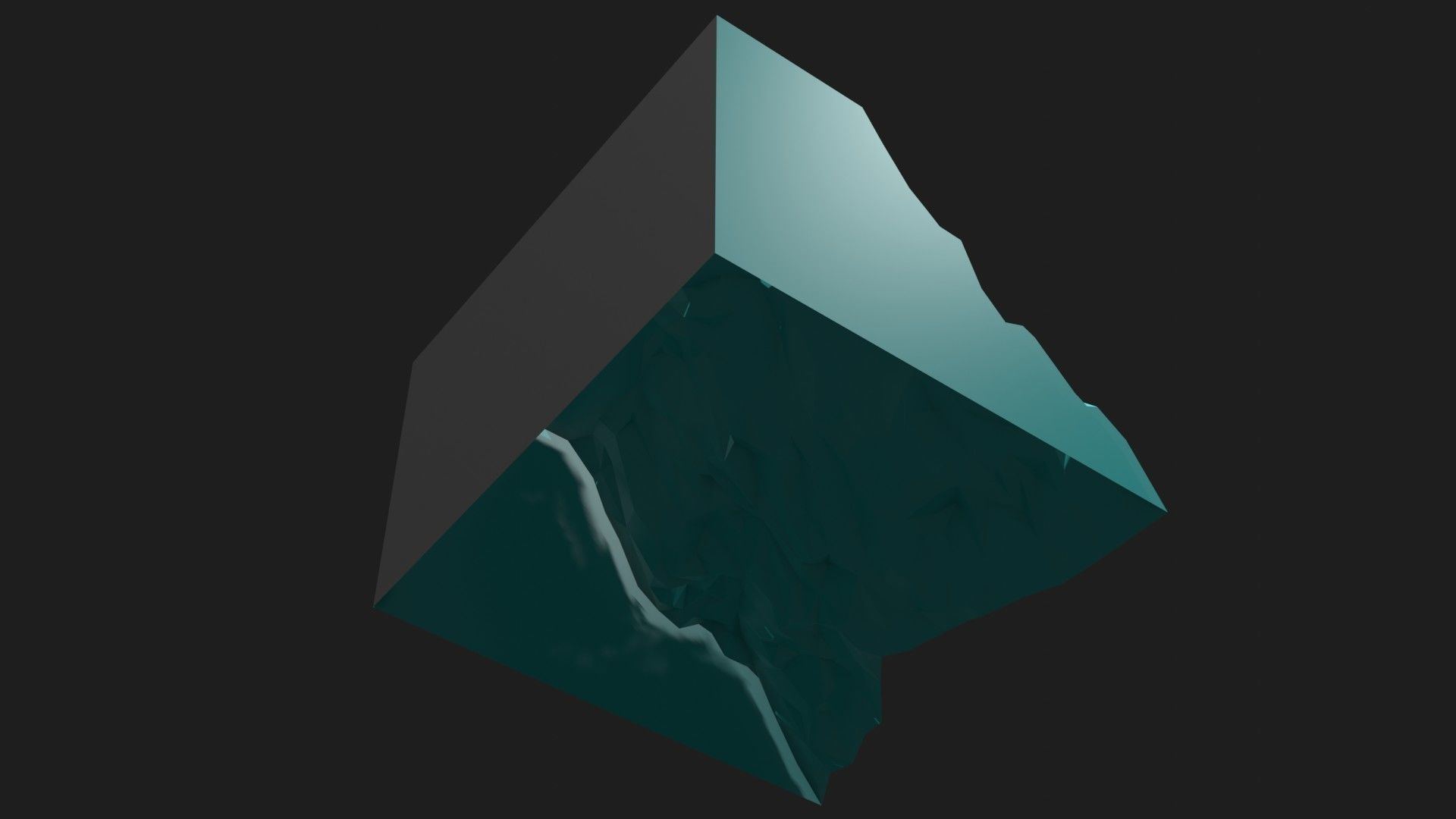 3D model Isometric Ice Cliff VR / AR / low-poly | CGTrader