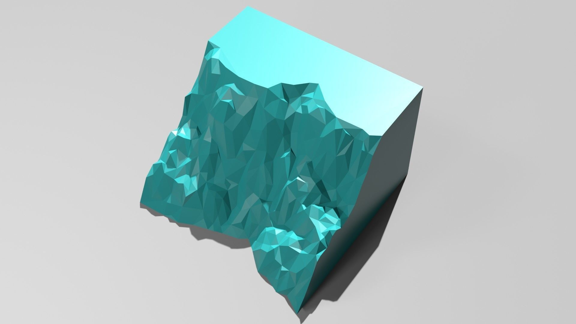 3D model Isometric Ice Cliff VR / AR / low-poly | CGTrader