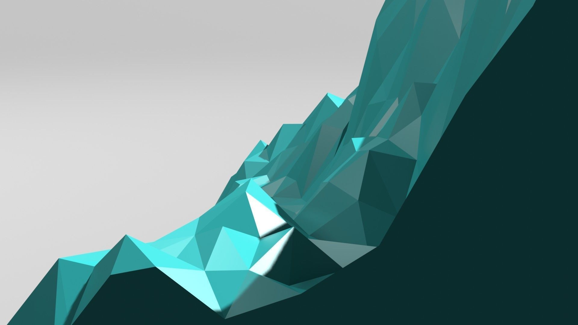 3D model Isometric Ice Cliff VR / AR / low-poly | CGTrader