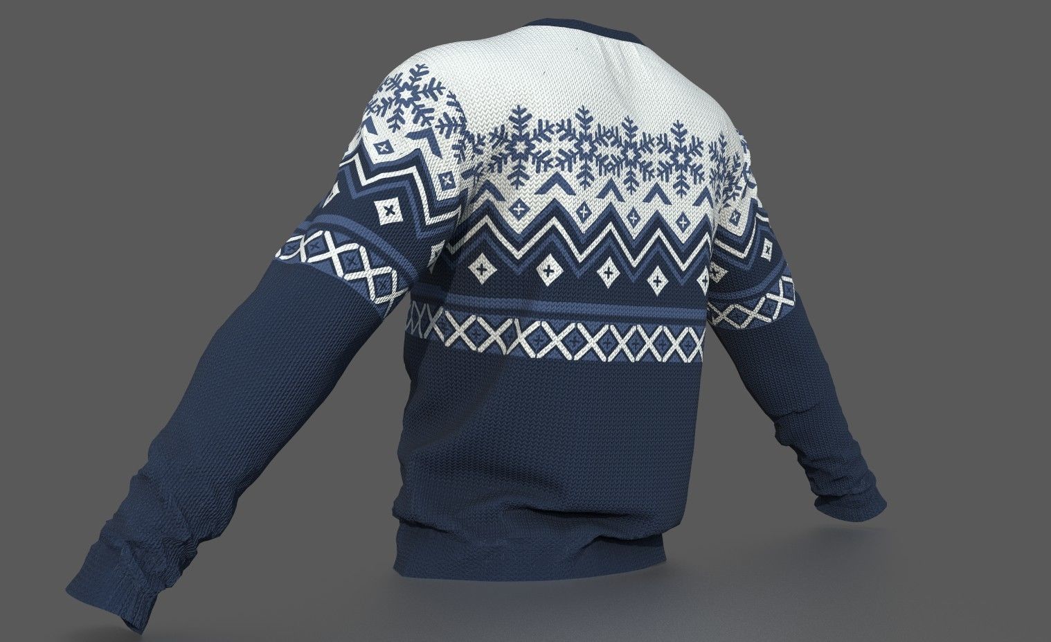 3D model CHRISMAS SWEATER MAN VR / AR / low-poly | CGTrader