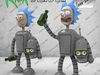 RICK BENDER FUTURAMA MORTY ANIME CERVEZA 3D model 3D printable | CGTrader