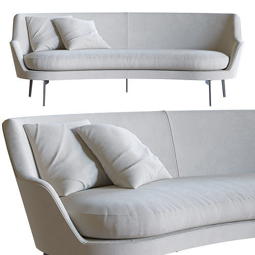 Flexform Guscio Sofa 3D model | CGTrader