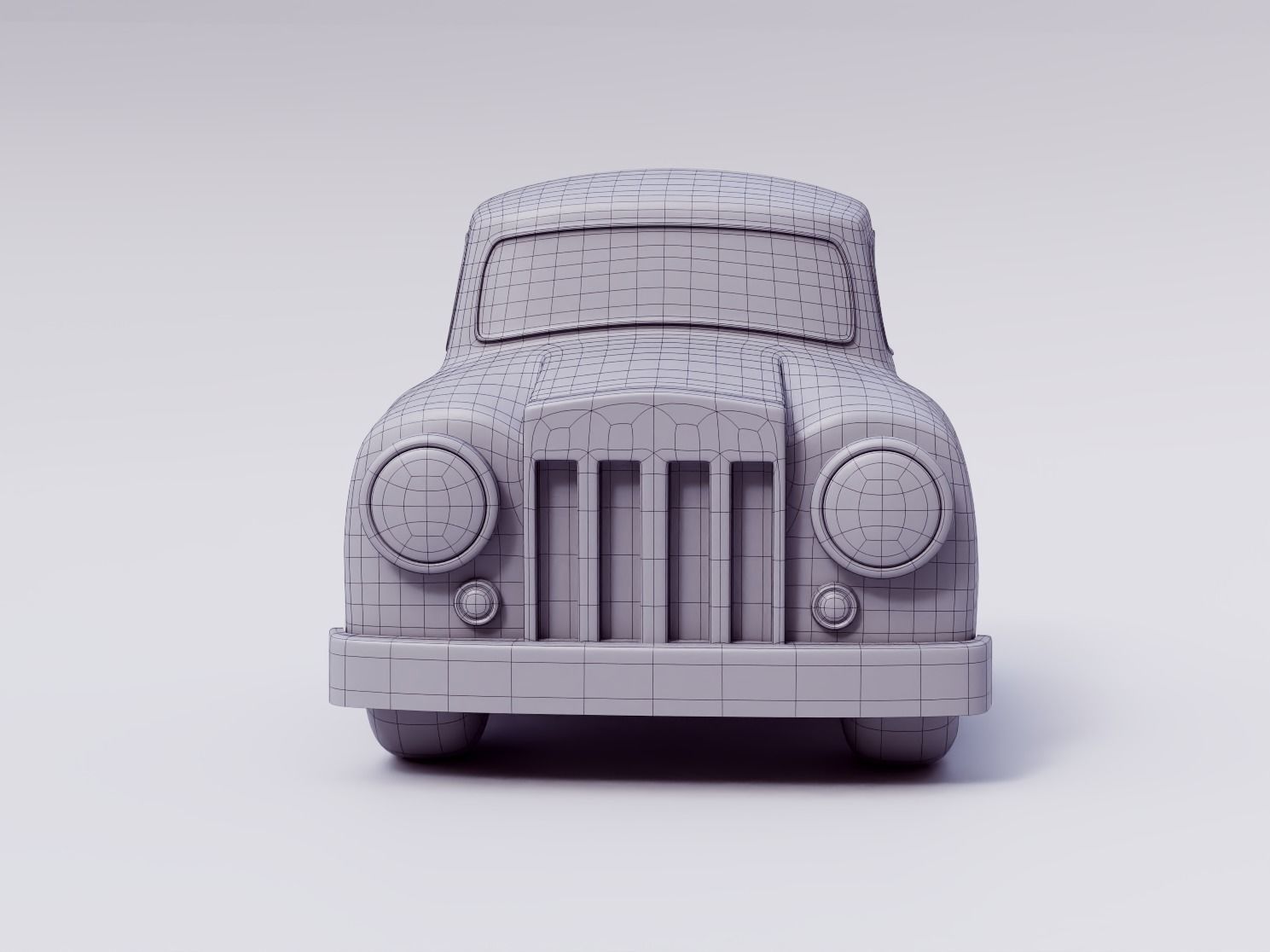 Cartoon Mini Car 1 3D model 3D printable | CGTrader