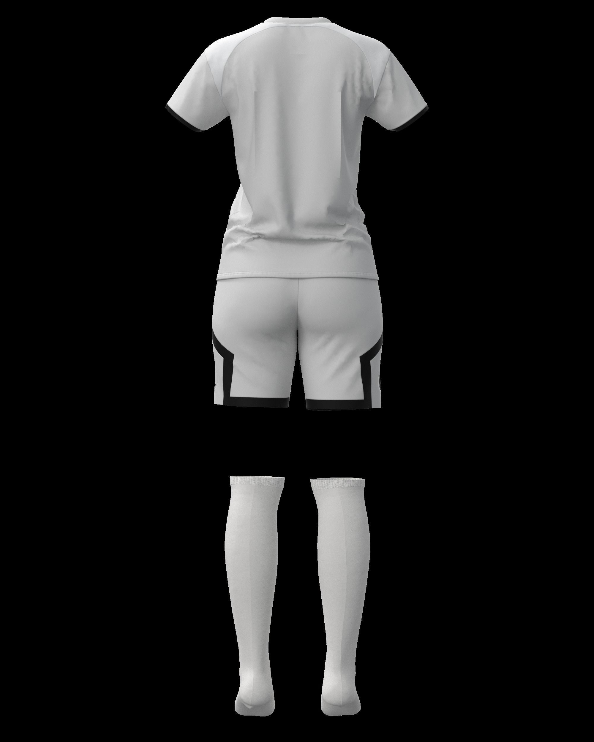 Football outfit 3D model | CGTrader