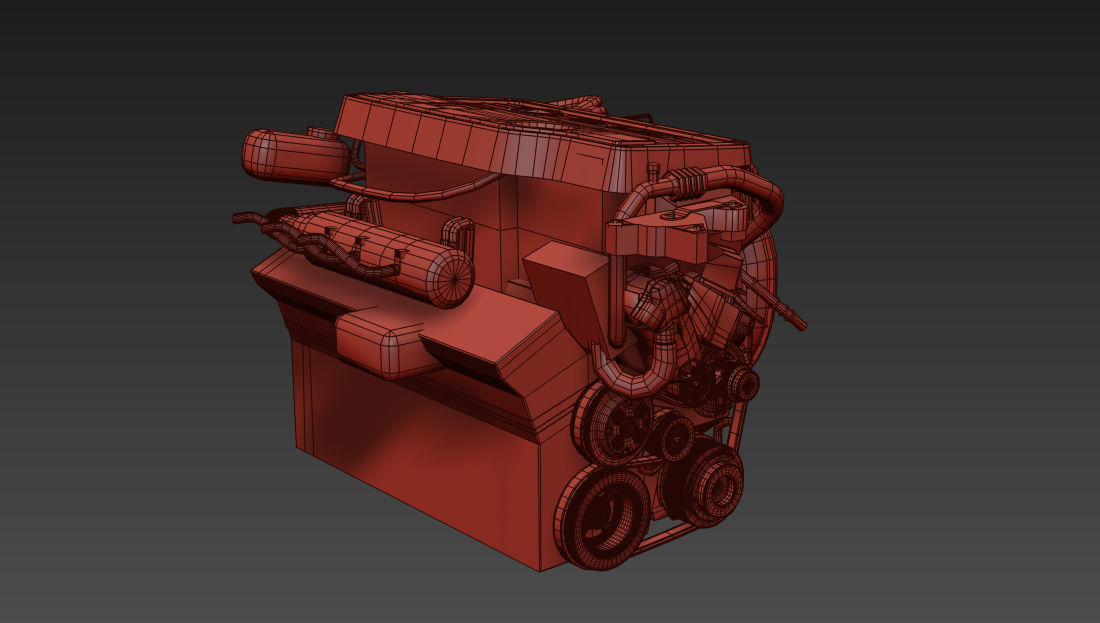 Car Engine 3D model | CGTrader