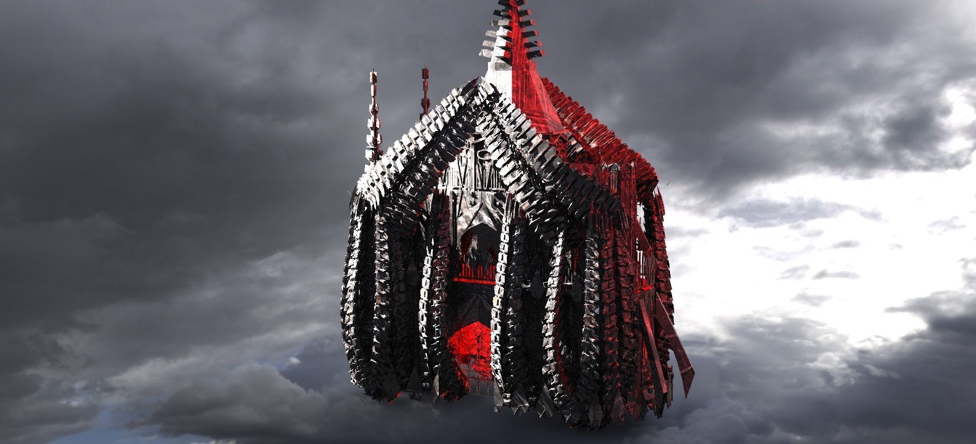 Cult Dark Arch Cathedral 3D model | CGTrader