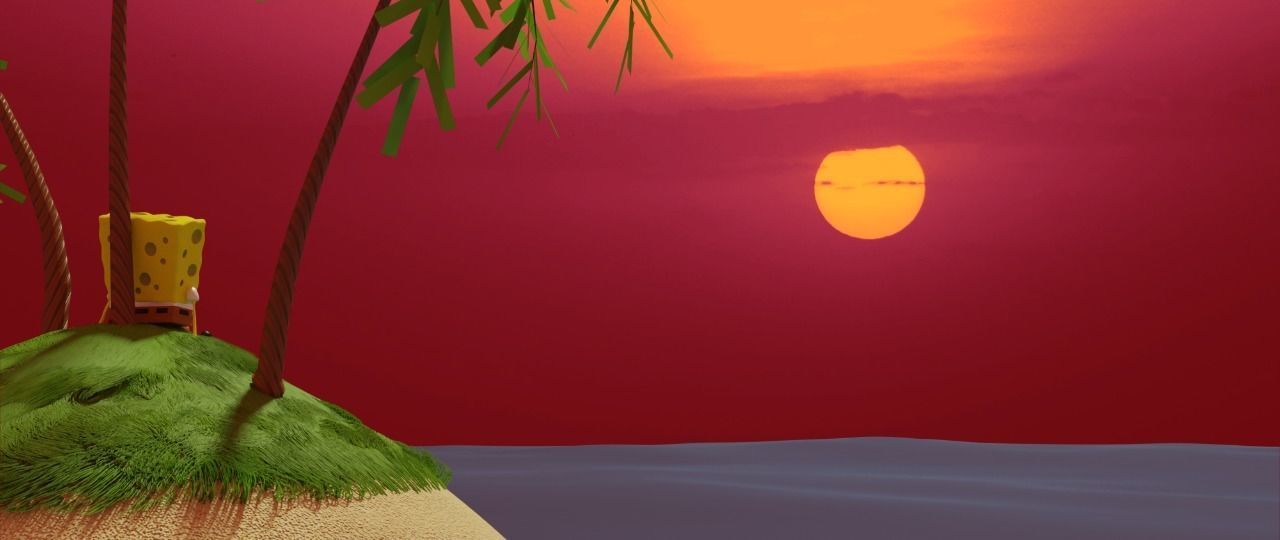 SpongeBob Island 3D model | CGTrader