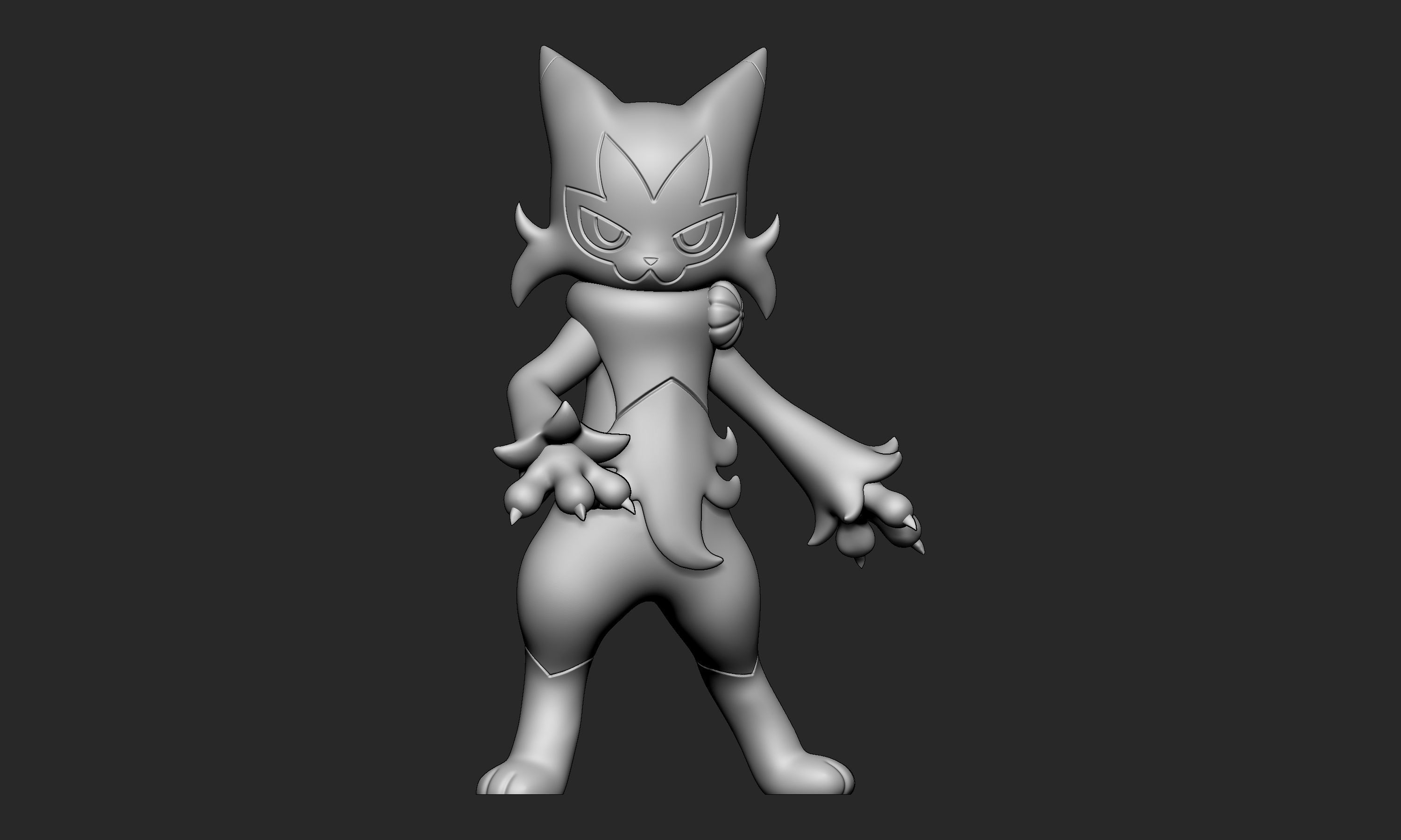 Pokemon - Floragato with 2 poses 3D model 3D printable | CGTrader