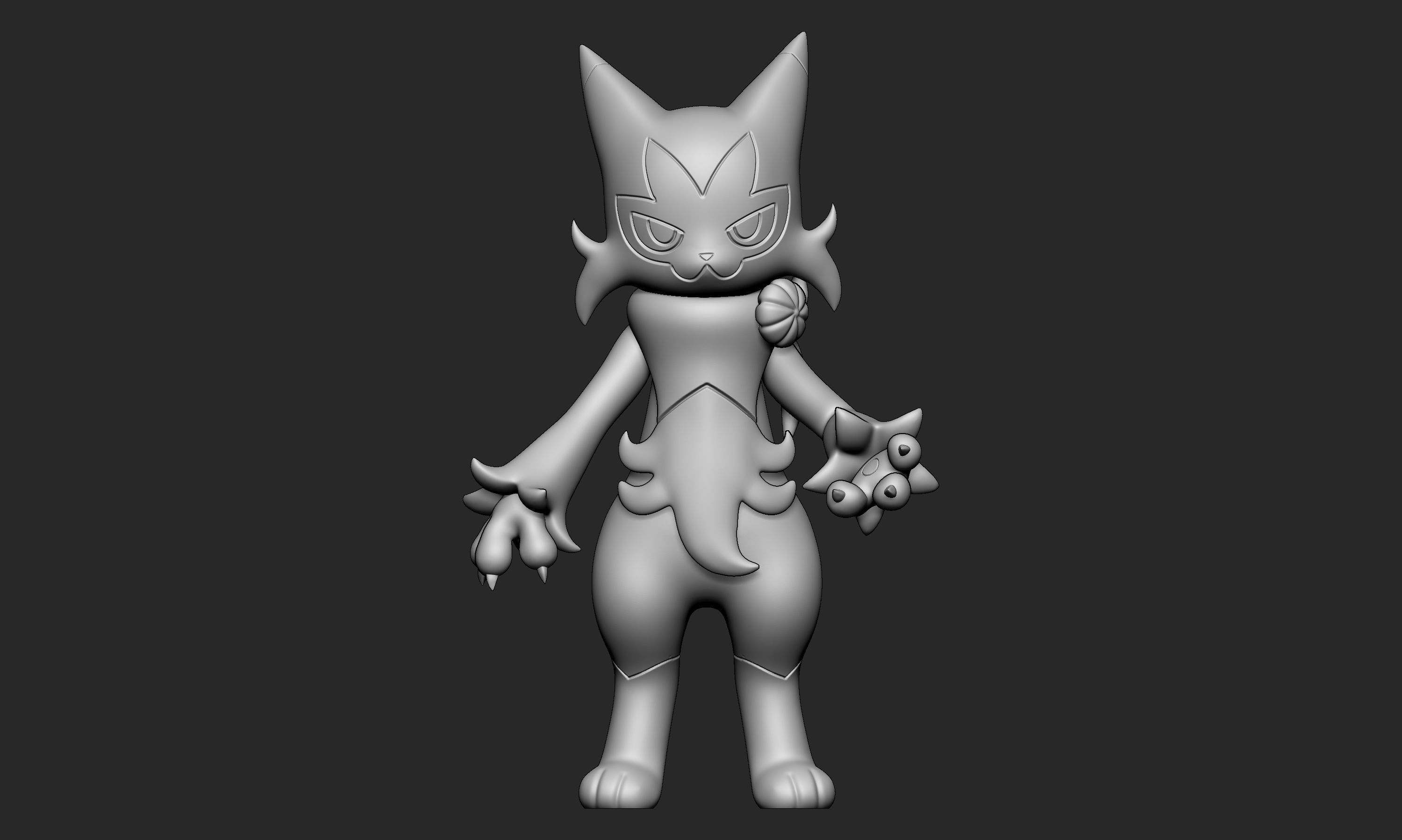 Pokemon - Floragato with 2 poses 3D model 3D printable | CGTrader