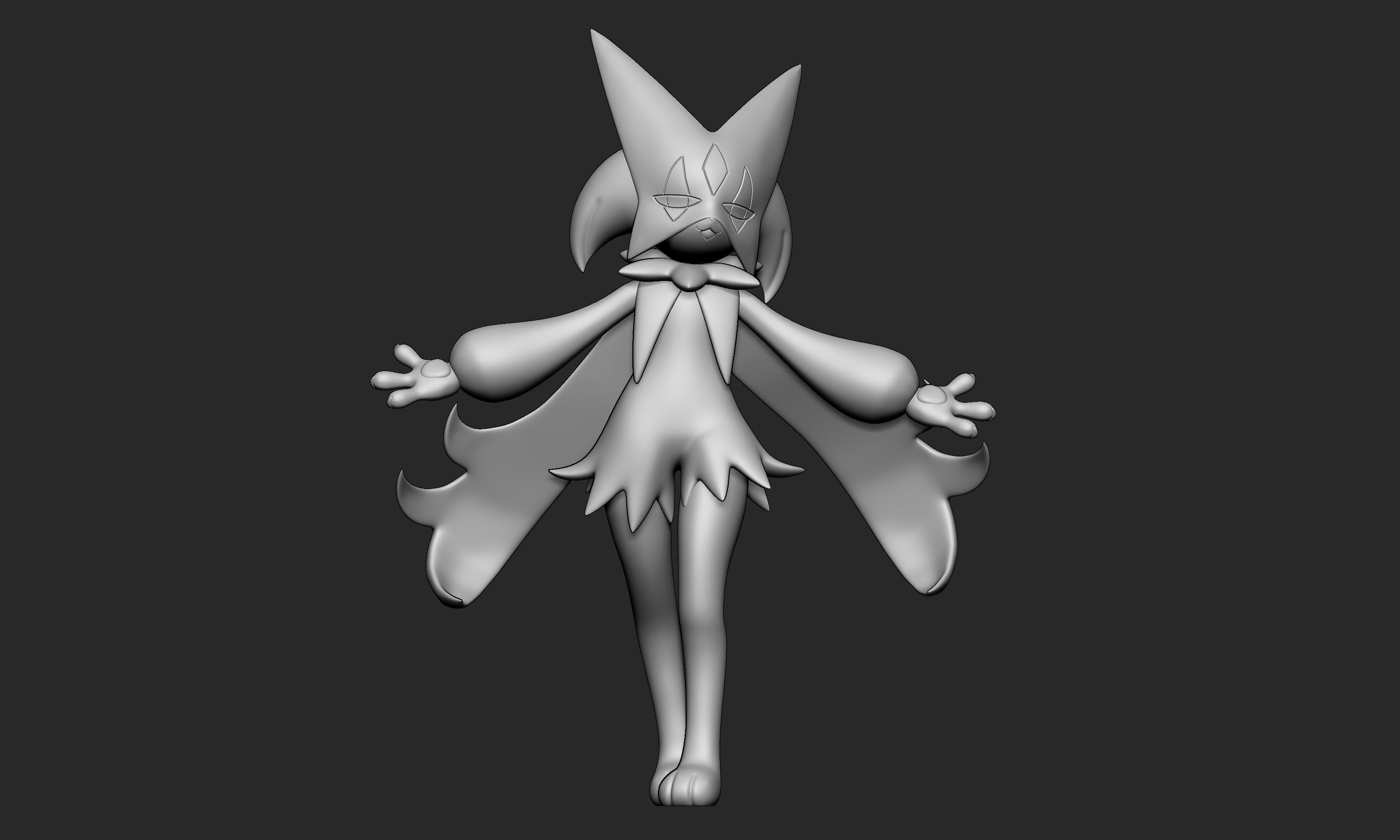 Pokemon - Meowscarada with 2 poses 3D model 3D printable | CGTrader