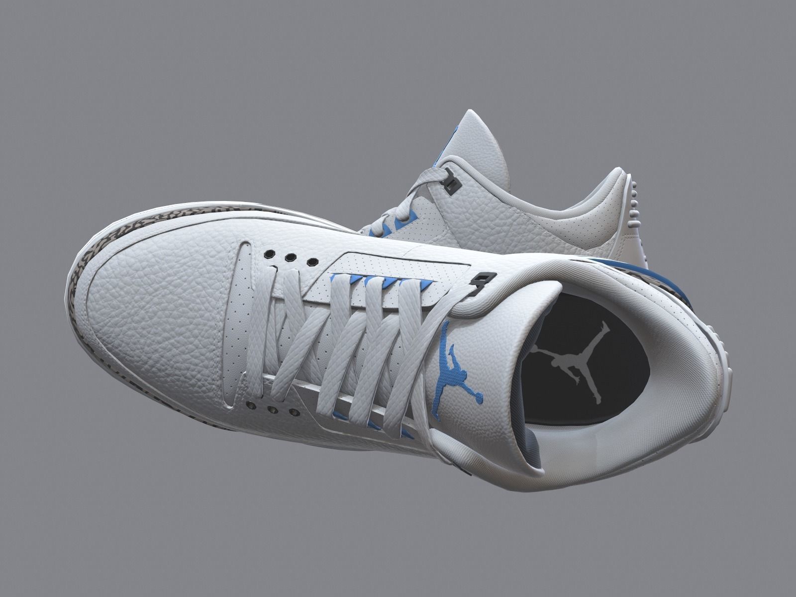 3D model Air Jordan 3-retro sneakers 2 VR / AR / low-poly | CGTrader