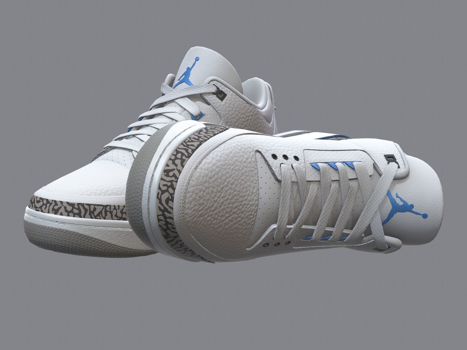 3D model Air Jordan 3-retro sneakers 2 VR / AR / low-poly | CGTrader