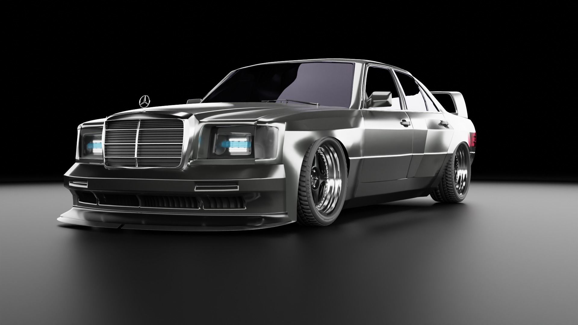 mercedes benz widebodykit 3D model | CGTrader