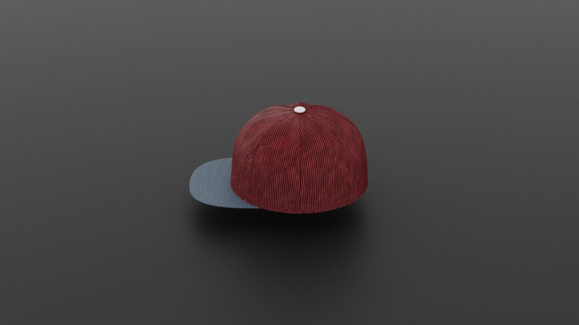 free baseball cap flat brim free VR / AR / low-poly 3D model | CGTrader