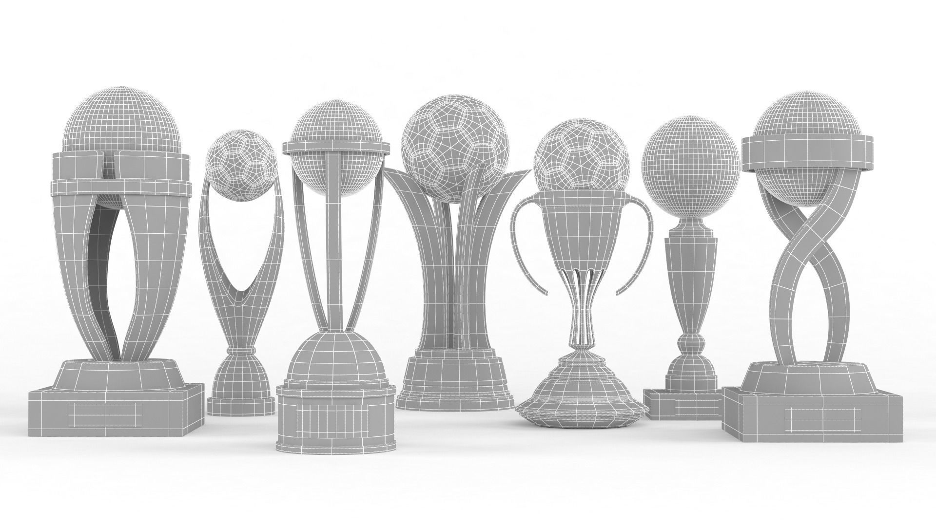 Cups Trophy Collection 3D model | CGTrader