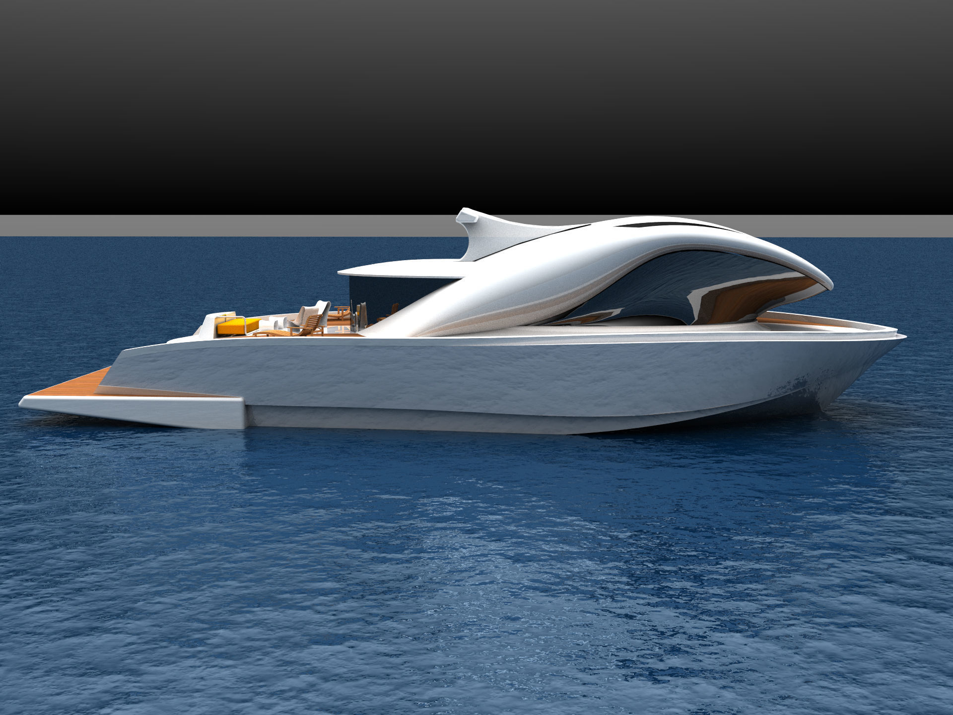 CONCEPT YACHT 3D model | CGTrader