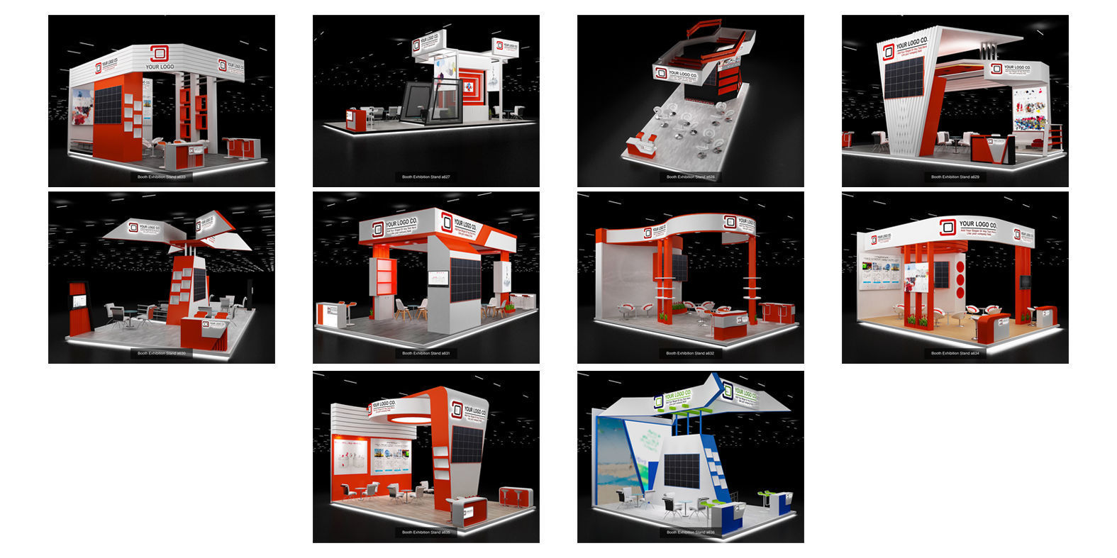Booth Exhibition Stand G4 3D Model Collection | CGTrader