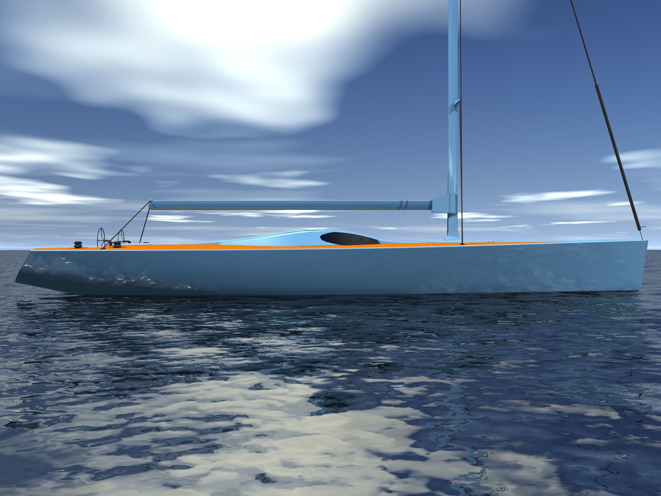 sailingboat concept 3D model | CGTrader
