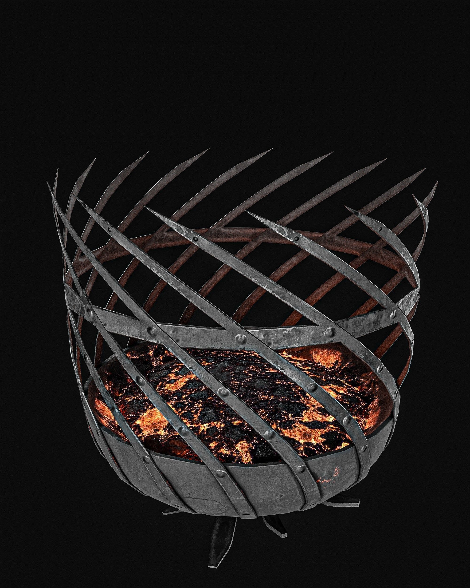 3D model Medieval Torch Pack VR / AR / low-poly | CGTrader