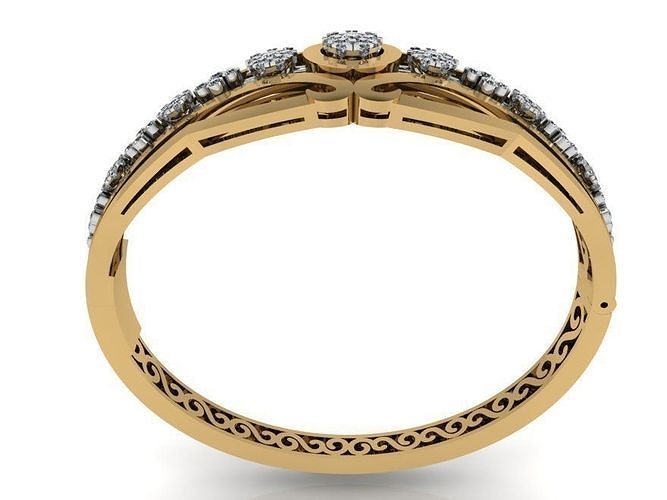 Ring with diamond stones 2402 3D print model 3D model 3D printable ...