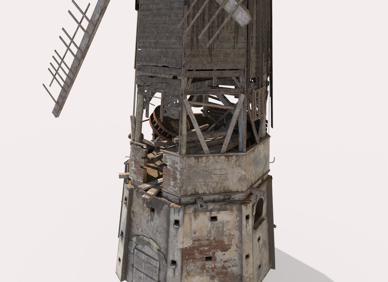 Abandoned Windmill 3D model | CGTrader