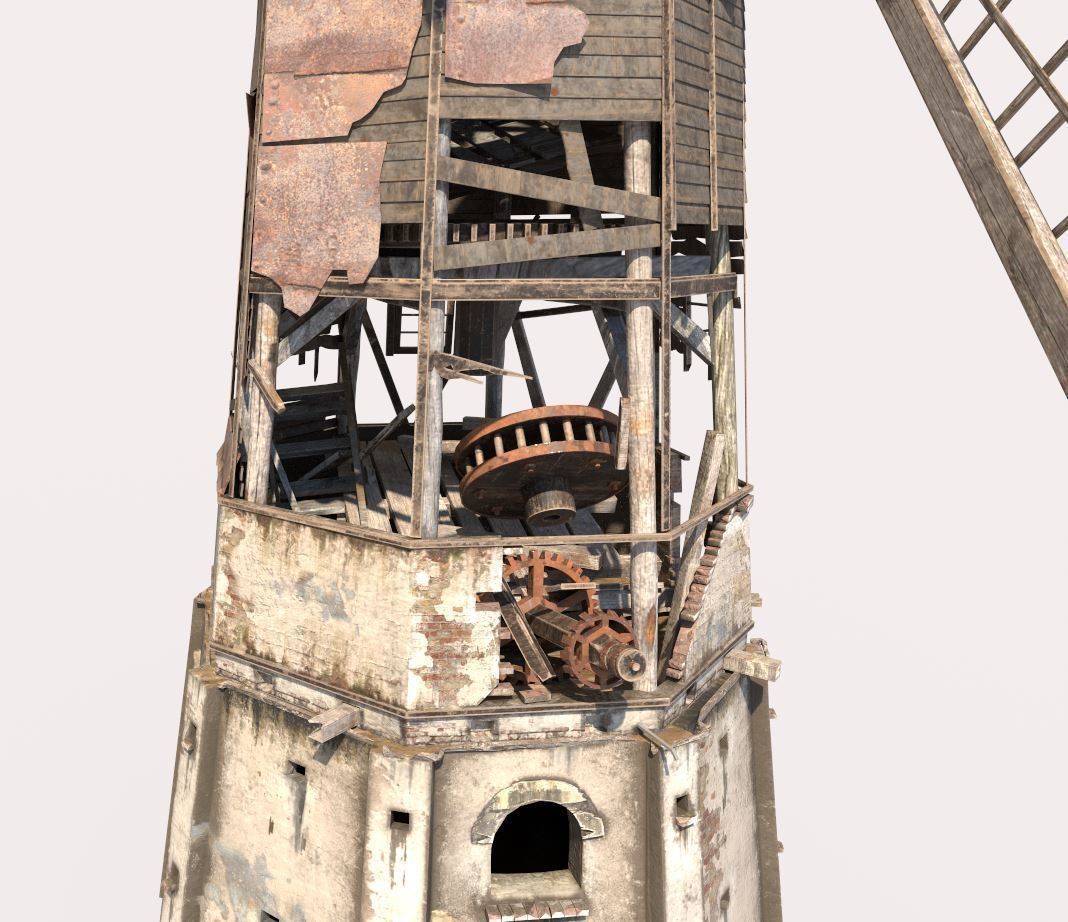 Abandoned Windmill 3D model | CGTrader