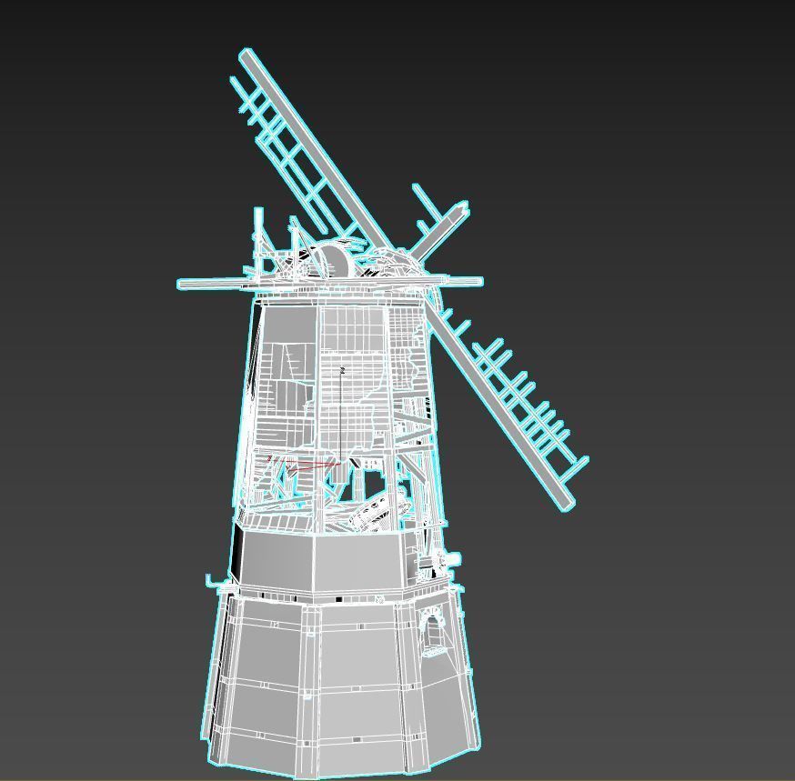 Abandoned Windmill 3D model | CGTrader