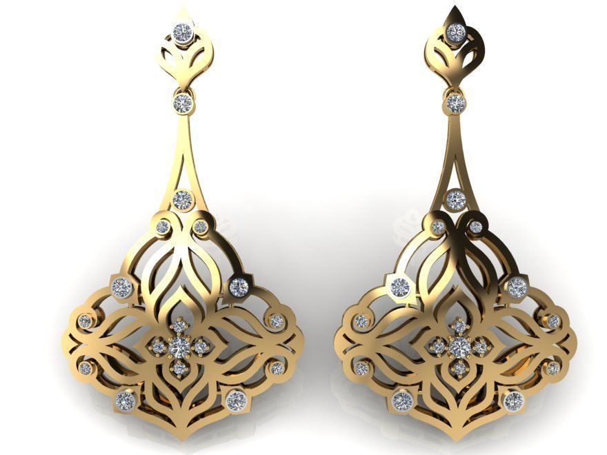 Arabic style diamond set 2418 3D print model 3D model 3D printable ...