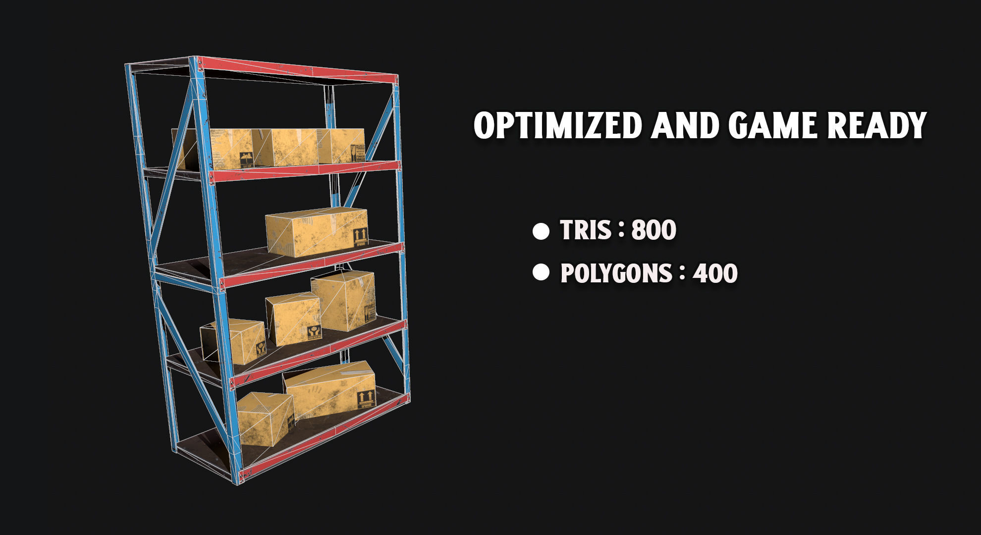 Warehouse Shelf free VR / AR / low-poly 3D model | CGTrader