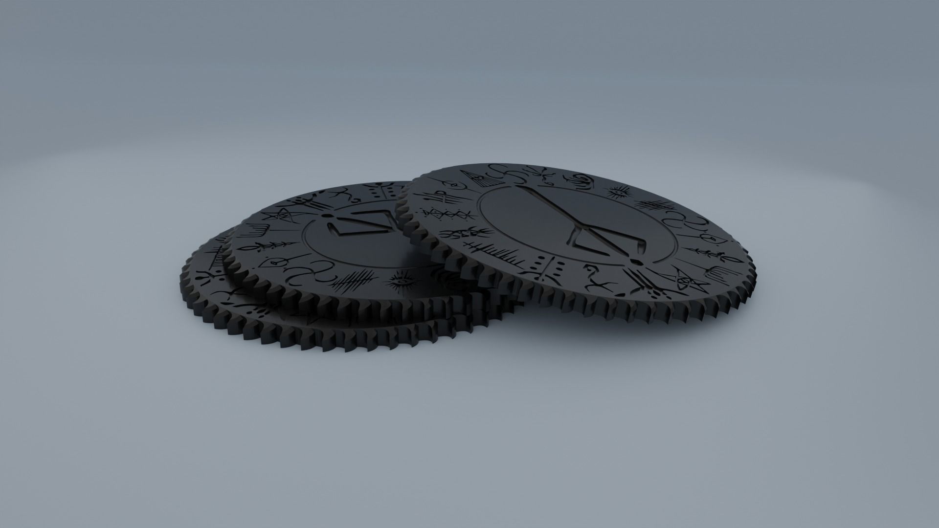 Bloodborne runes coaster 3D model 3D printable | CGTrader