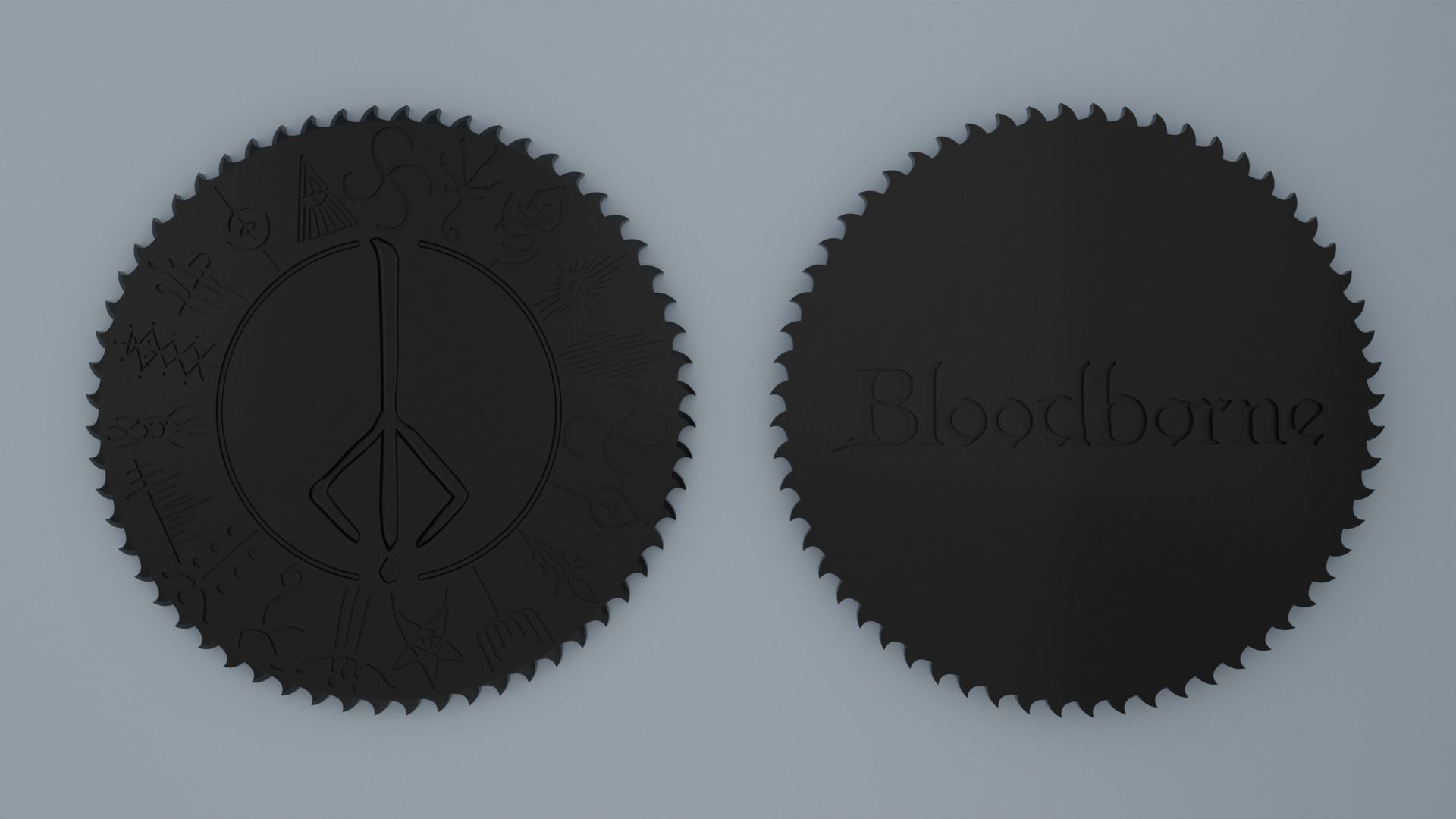 Bloodborne runes coaster 3D model 3D printable | CGTrader