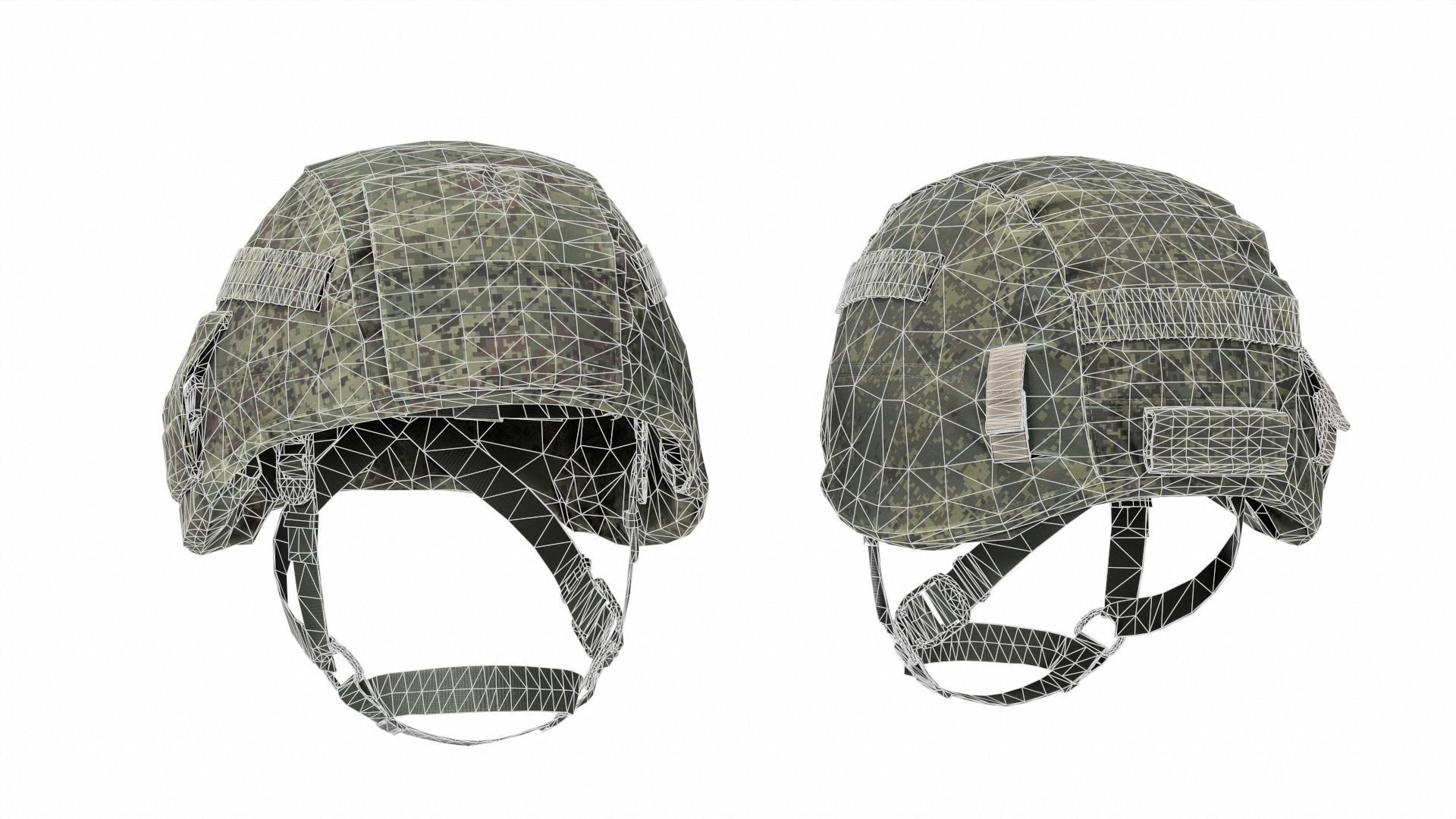 3D model Russian 6B47 Ratnik Helmet with Cover VR / AR / low-poly ...