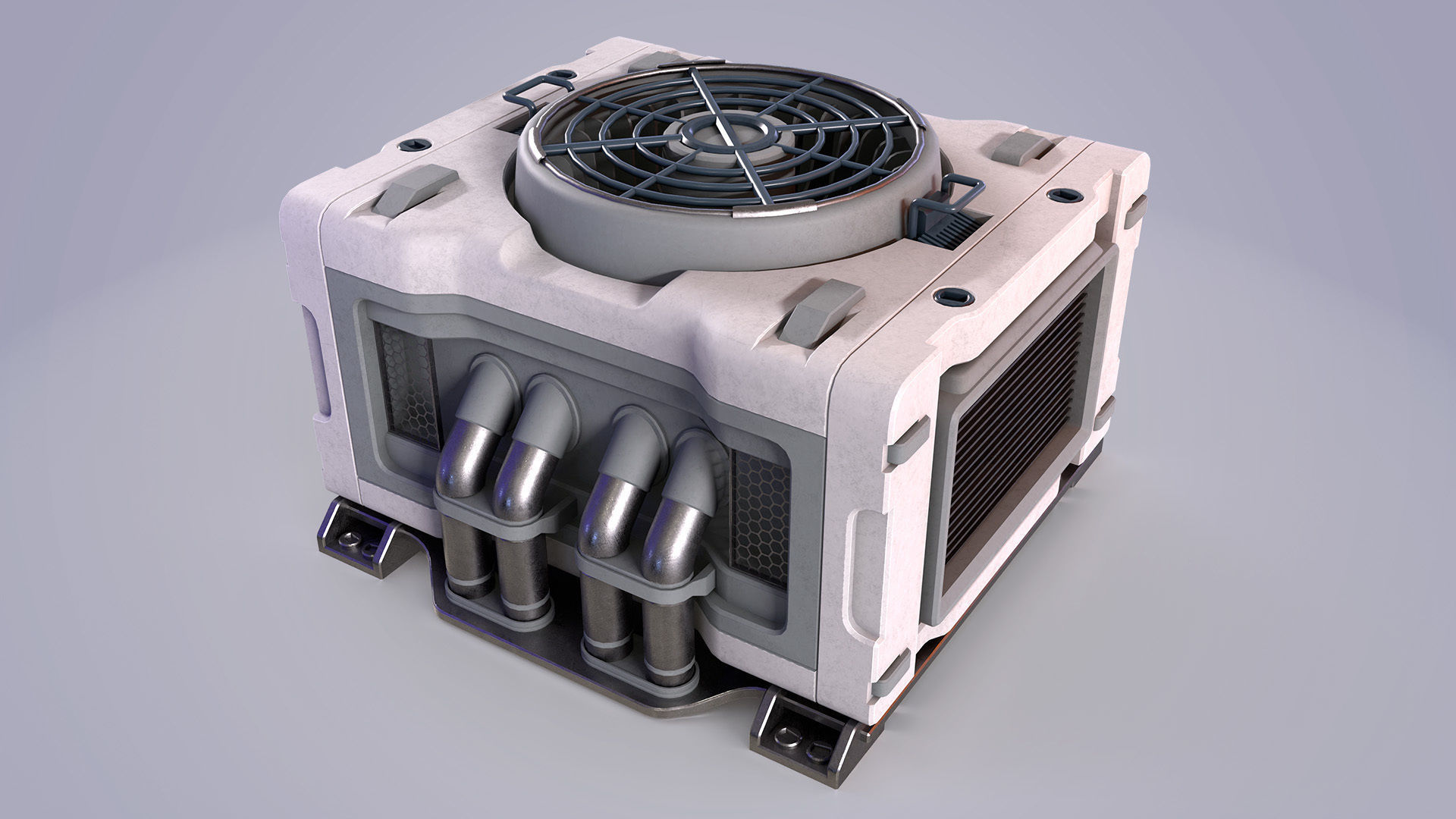 3D model Sci-Fi air conditioner VR / AR / low-poly | CGTrader