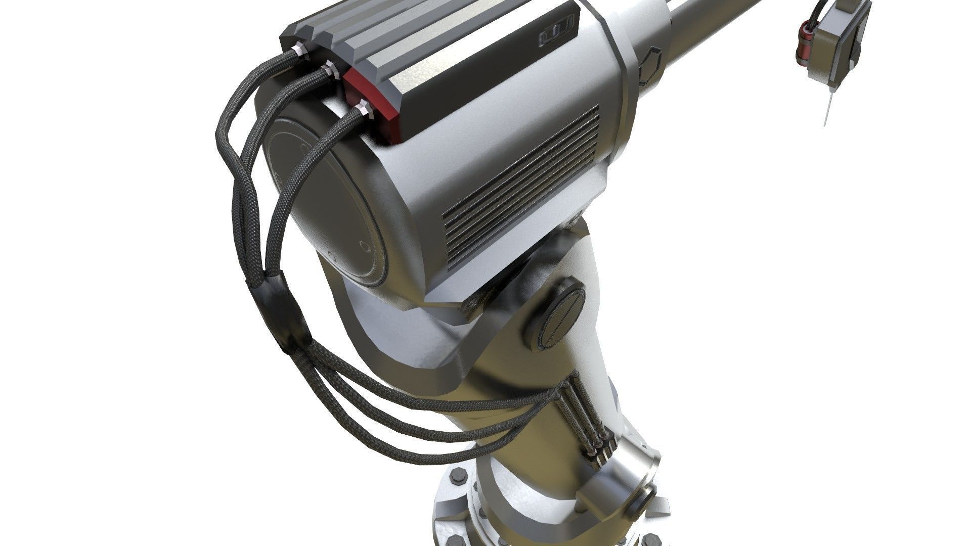 3D model Industrial Robotic Arm with Rigged and Animated VR / AR / low ...