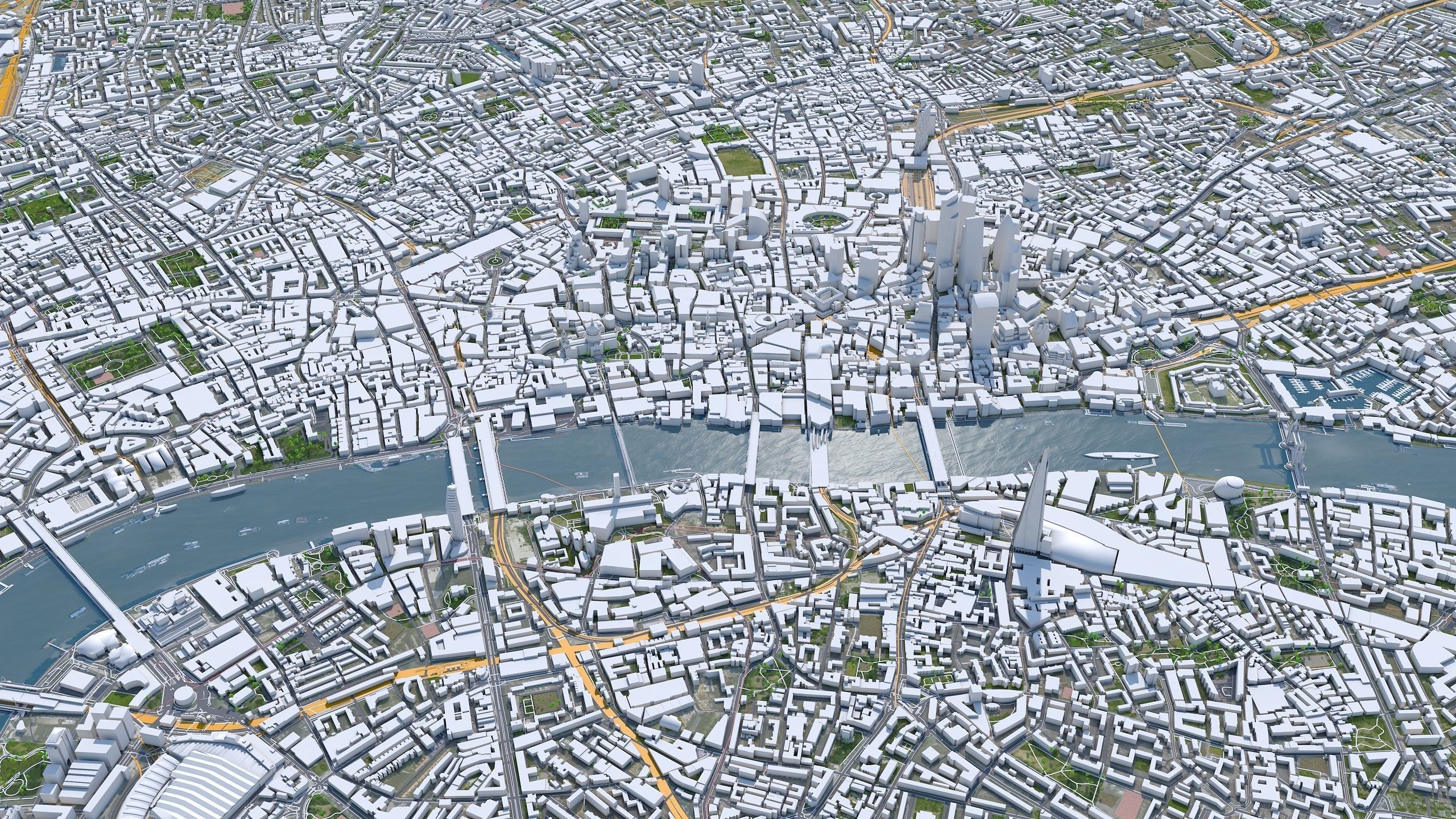 3D model London City Center United Kingdom VR / AR / low-poly | CGTrader