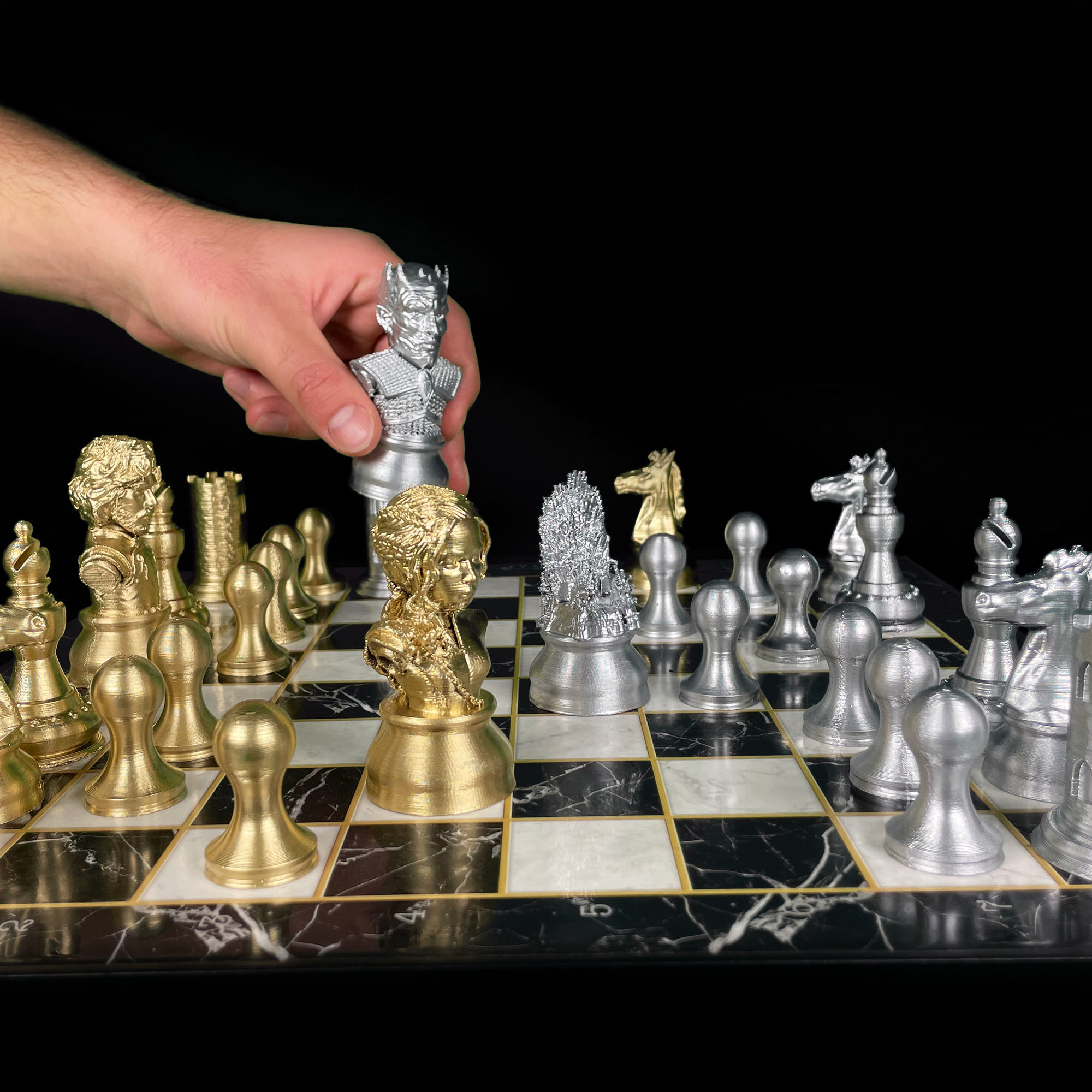 Game Of Thrones Characters Chess Set 3D model 3D printable | CGTrader