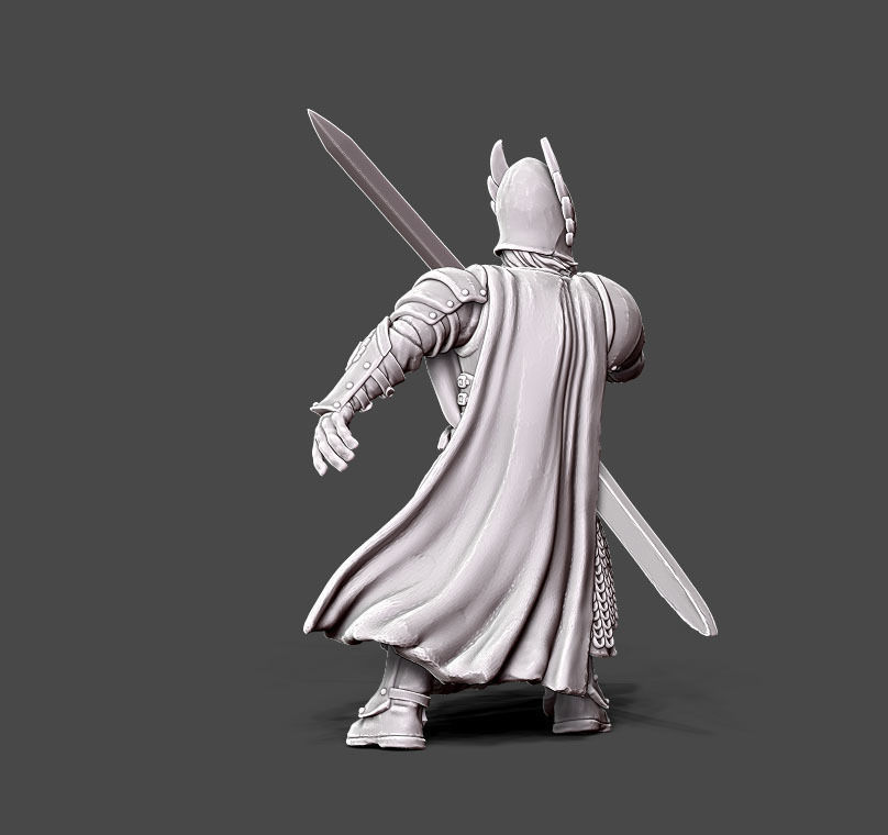 Knight - 35 mm scale 3D model 3D printable | CGTrader