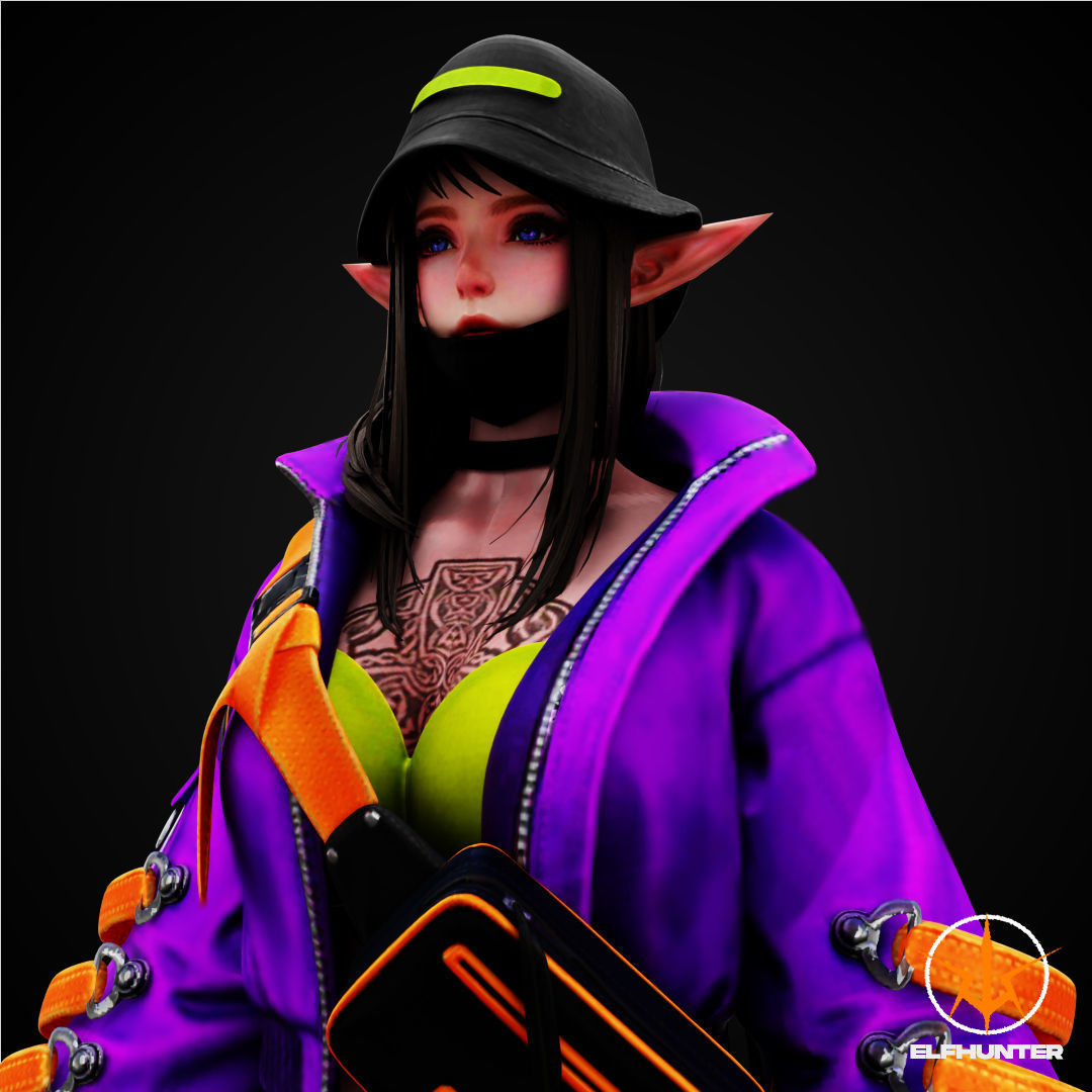 3D model EXCLUSIVE ELF HUNTER EDITION RIGGED CHARACTER ELF HYPEBEAST VR ...