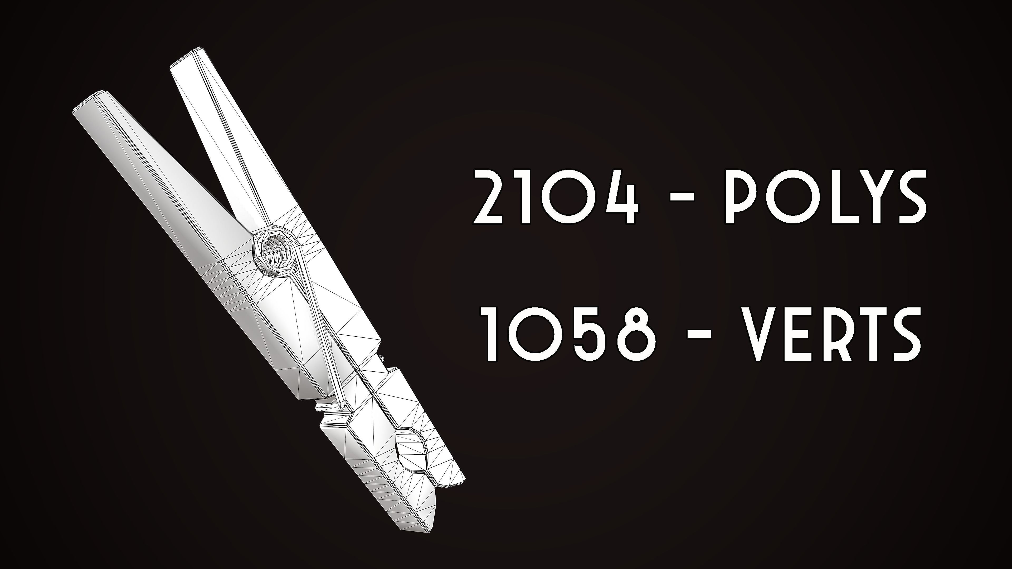 3D model CLOTHESPIN CARTOON STYLIZED REALISTIC VR / AR / low-poly ...